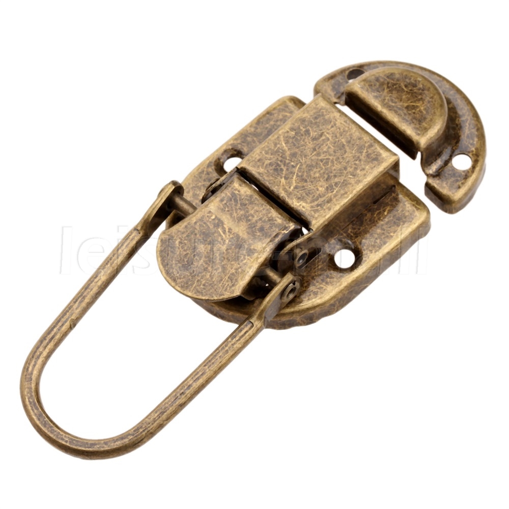 Retro Brass Box Latch Hasps Jewellery Wine Gift Box Chest Case Lock ...